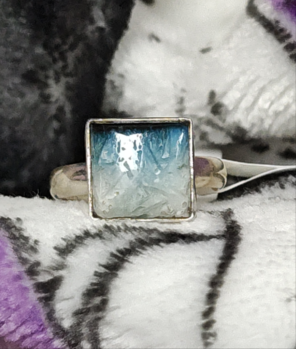 Blue Ice Glacierite Ring – Just Witchy's