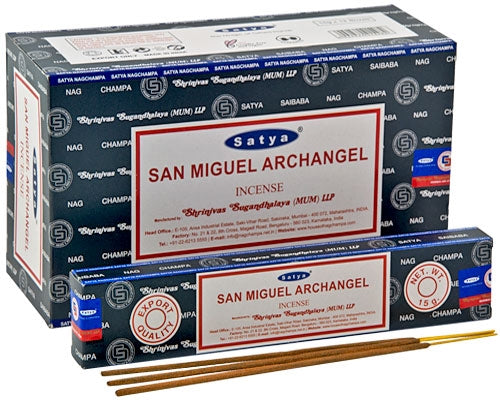 Satya San Miguel Archangel Incense Sticks 15 Grams – Just Witchy's