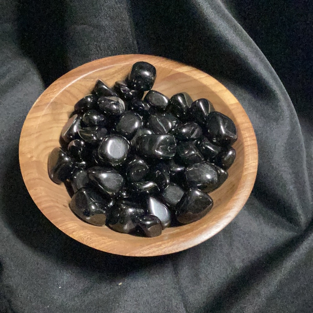 Jet Tumbled Stone – Just Witchy's