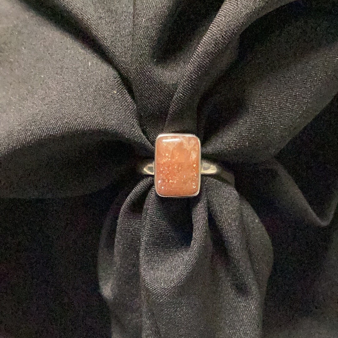 Sunstone Ring Rectangle Shape – Just Witchy's
